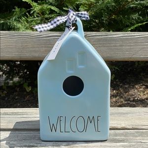 Rae Dunn | Accents | Rae Dunn Blue Welcome Birdhouse Bank | Poshmark